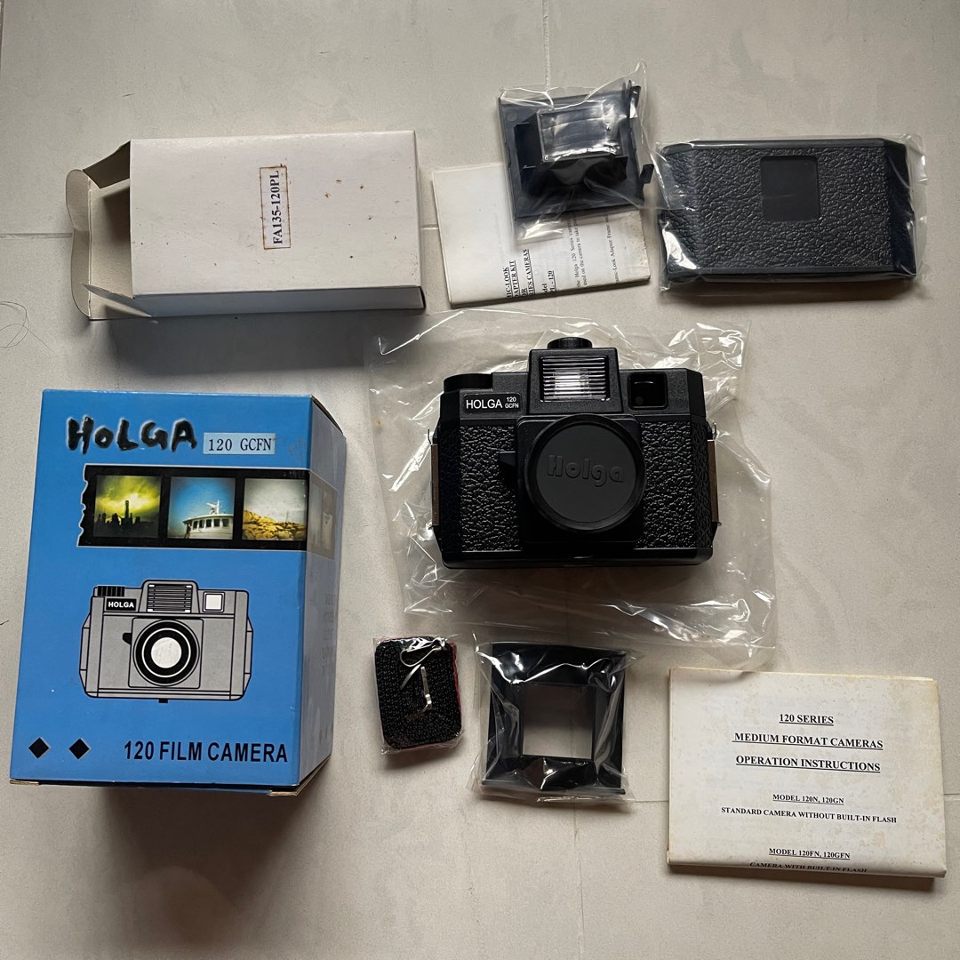 Rare vintage Holga 120 GFCN glass lens analog film camera cam ...