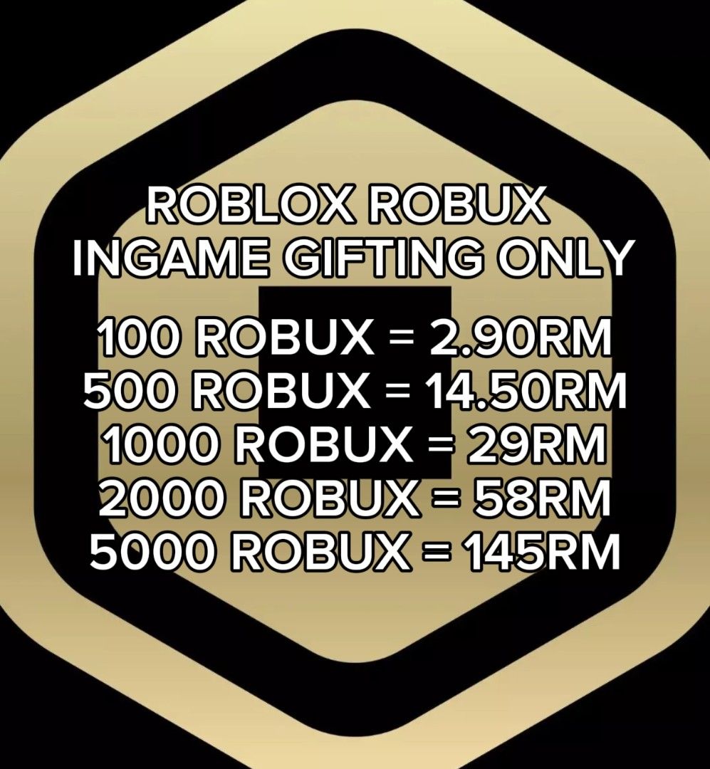 ROBLOX ROBUX INGAME GIFTING!!, Video Gaming, Gaming Accessories, In ...