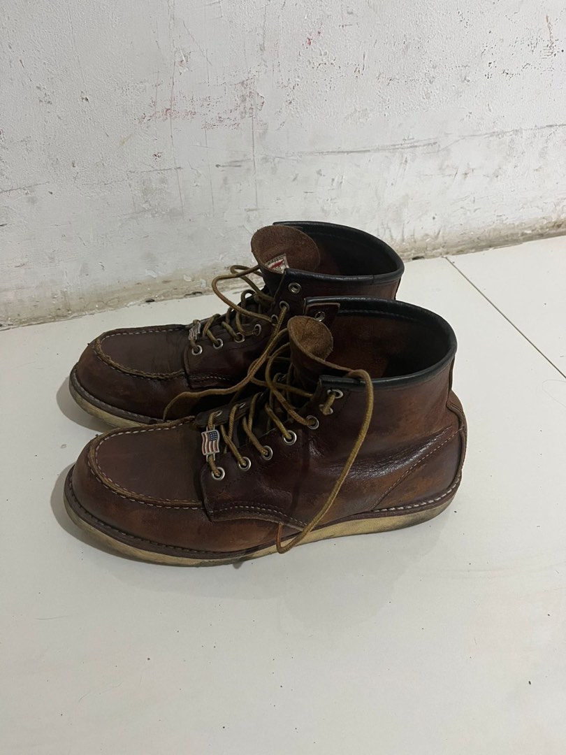 sepatu boots ori red wing size 42 full kulit leather dus ada, Fesyen ...
