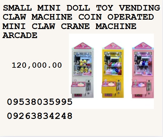 SMALL MINI DOLL TOY VENDING CLAW MACHINE COIN OPERATED MINI CLAW CRANE ...