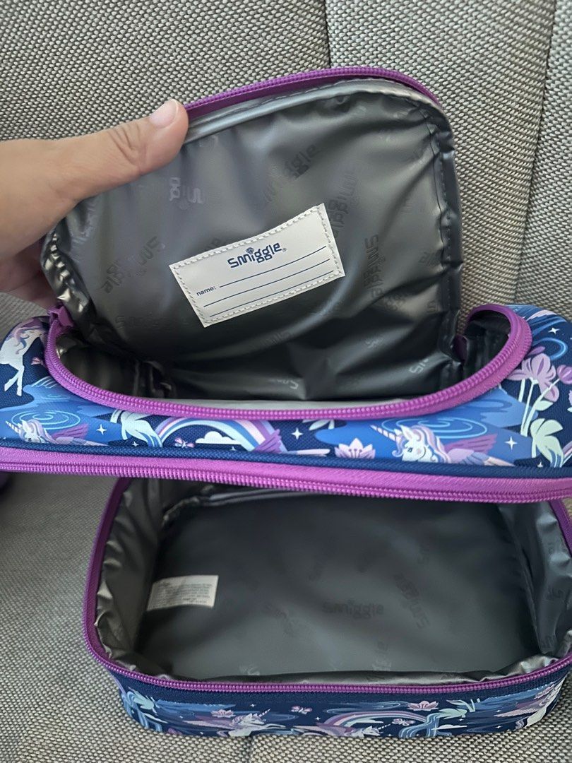 Smiggle lunch box unicorn double decker, Bayi & Anak, Lainnya di Carousell