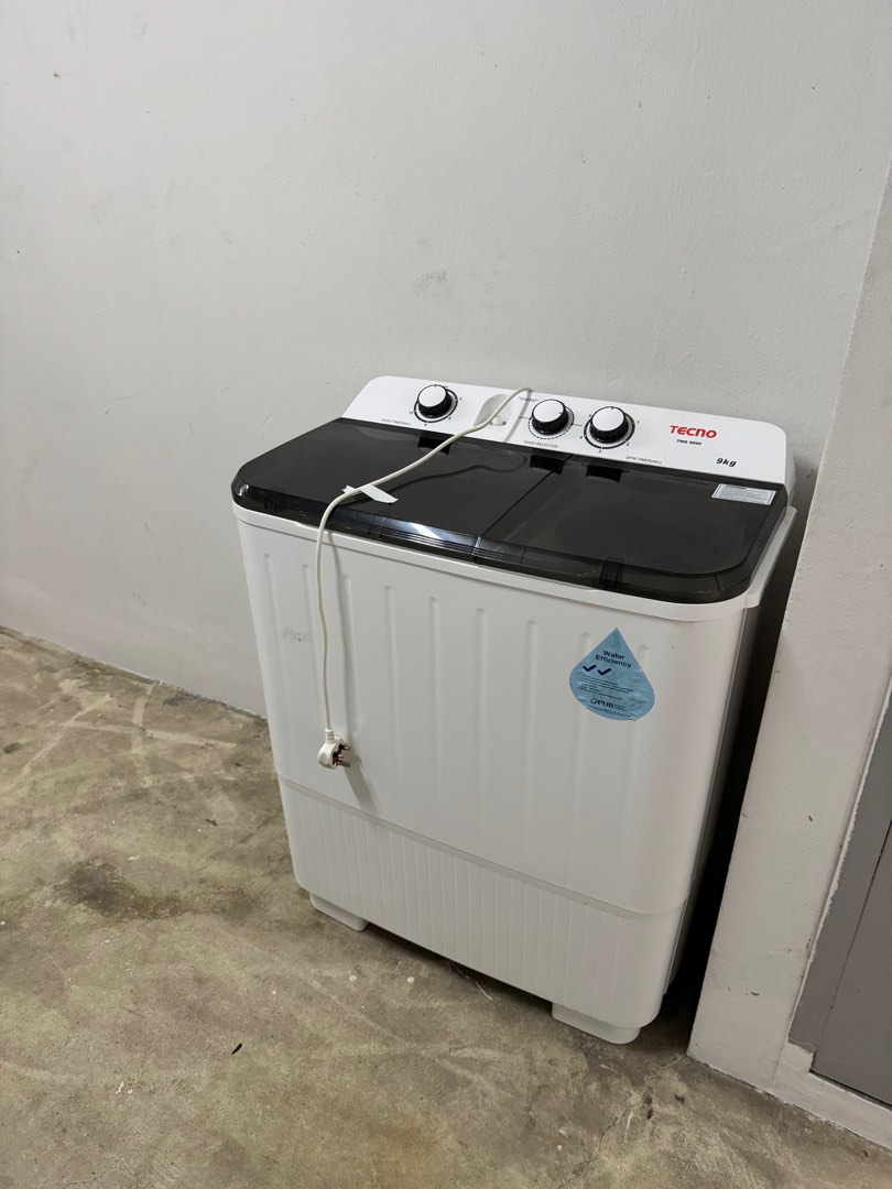 Tecno TWS 9090 9kg Twin Tub Washing Machine, TV & Home Appliances ...
