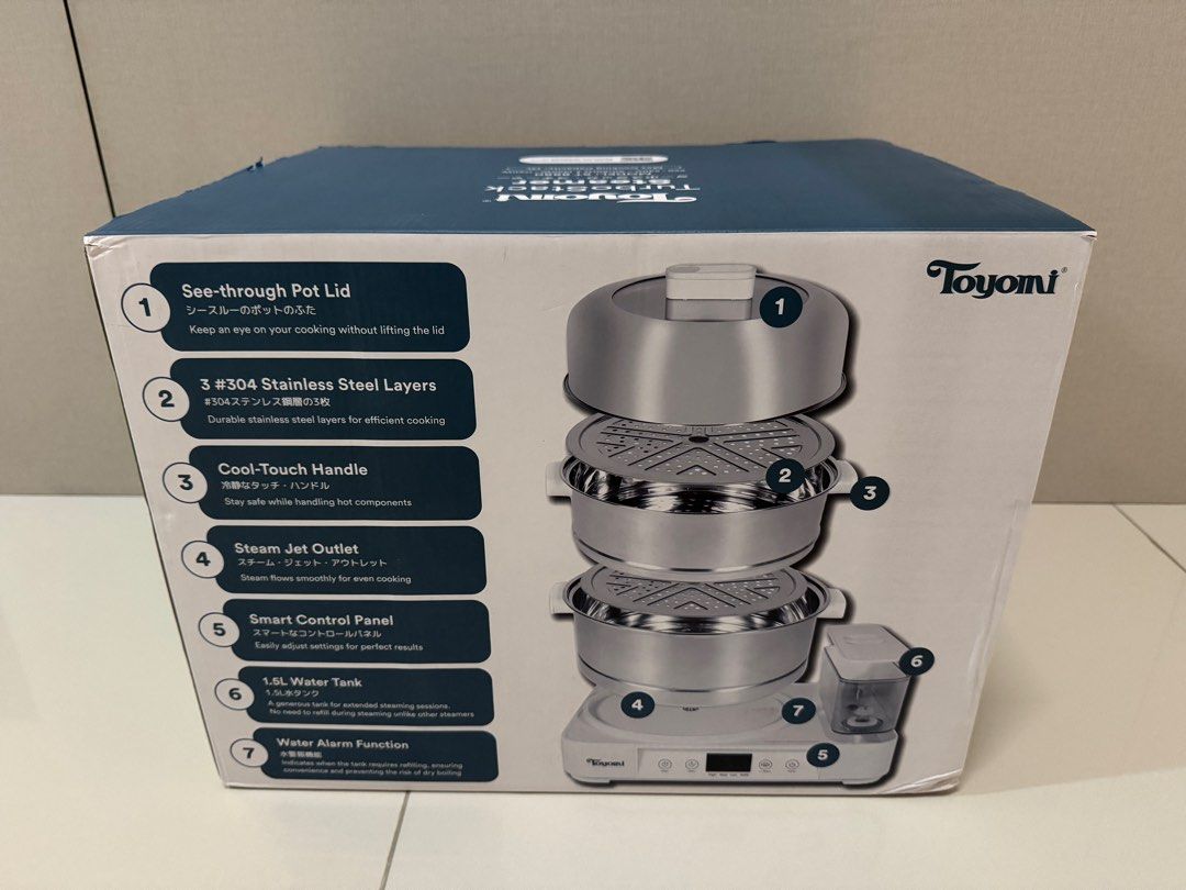 Toyomi TurboStack Steamer ST 8880, TV & Home Appliances, Kitchen ...