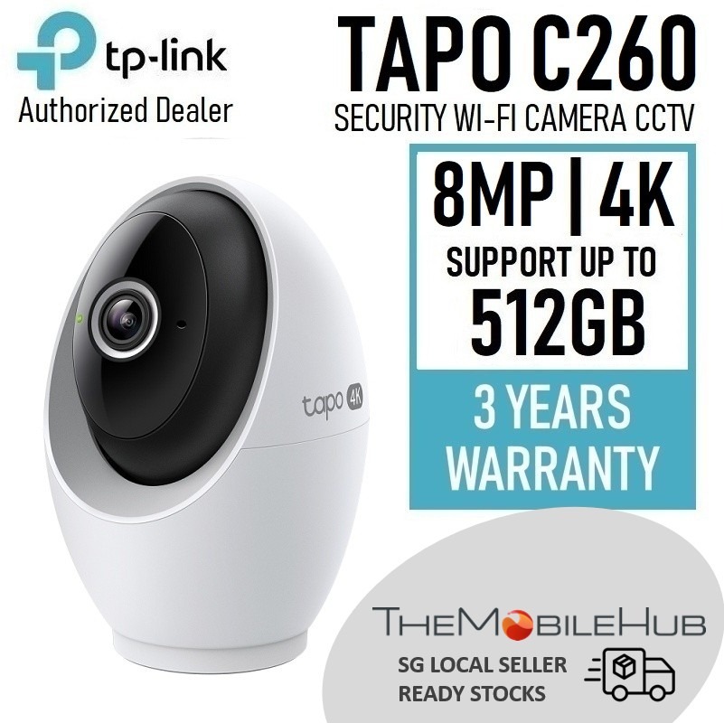 TP-Link Tapo C260 Security IP Camera WI-FI CCTV 4K 8MP Security Camera CCTV, Furniture & Home ...