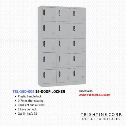 🌈TSL-15D-005 | 15 Door Locker office furniture office partition ...