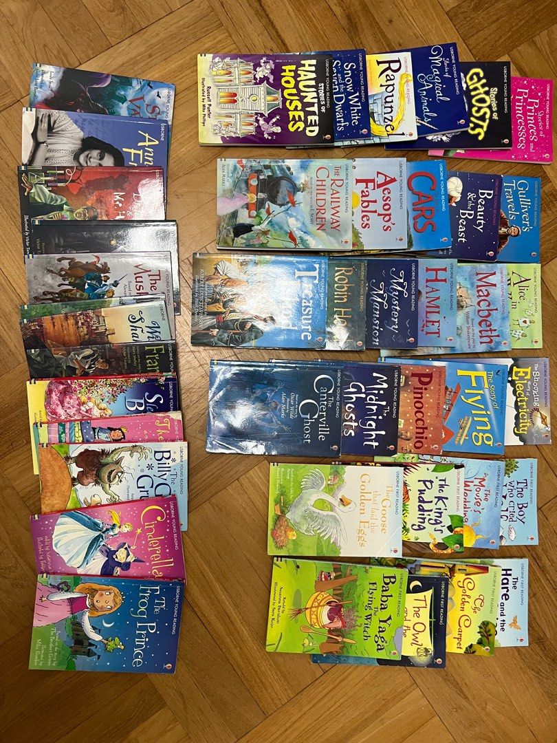 Usborne First Reading + Young Reader set, 興趣及遊戲, 書本 & 文具, 兒童書籍 - Carousell