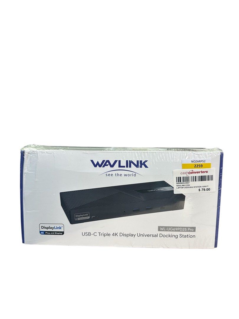 WAVLINK Triple 4K Display DisplayLink Docking Station, 15-In-1 USB C ...
