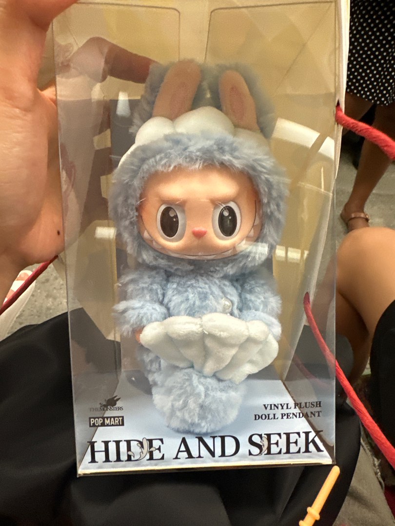 (white tag) Merbubu POP MART Hide and Seek Vinyl Plush Doll Pendant ...