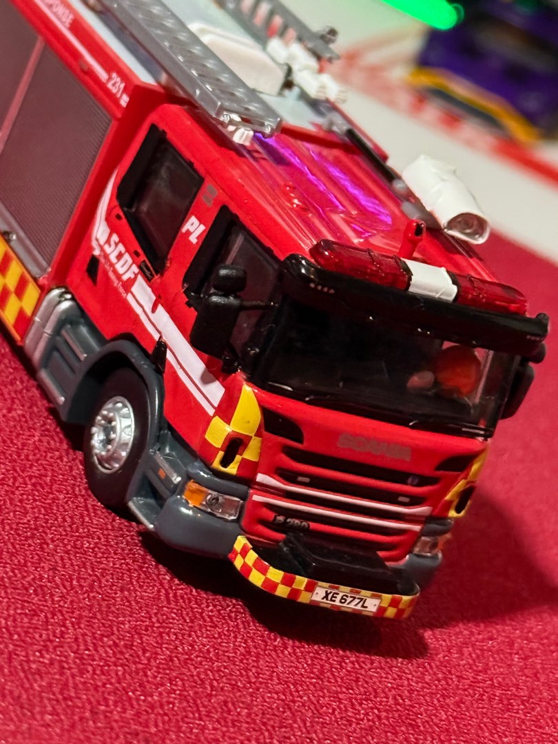 1/64 Masterpiece Collectibles SCDF Scania Pump ladder (No box), Hobbies ...