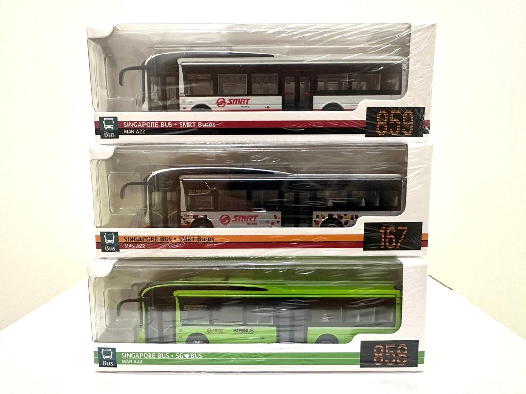 「現時點236舖 A42 / E2 格」1/110 Arielle Models MAN A22 Euro V SMRT Buses 859 ...