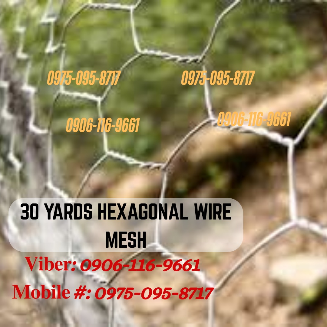 30 yards Hexagonal Wire Mesh,Warehouse Price Pambakod Hog Wire9 Holes ...