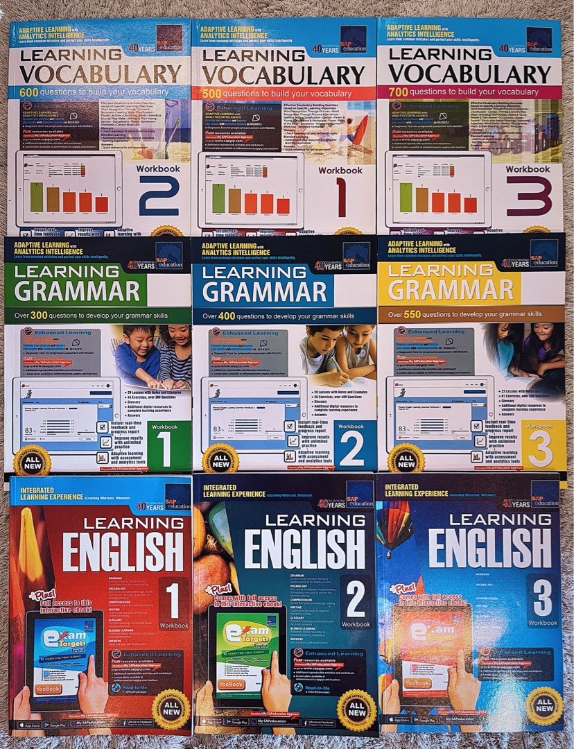 $2/Book, P1-P3 SAP Learning English Series, Learning English, Learning ...