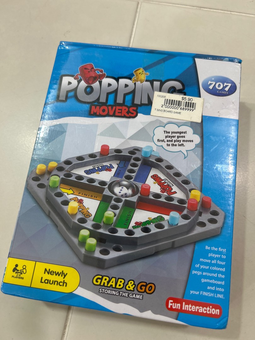 707 Games Popping Movers Board Game, Hobbies & Toys, Toys & Games on ...