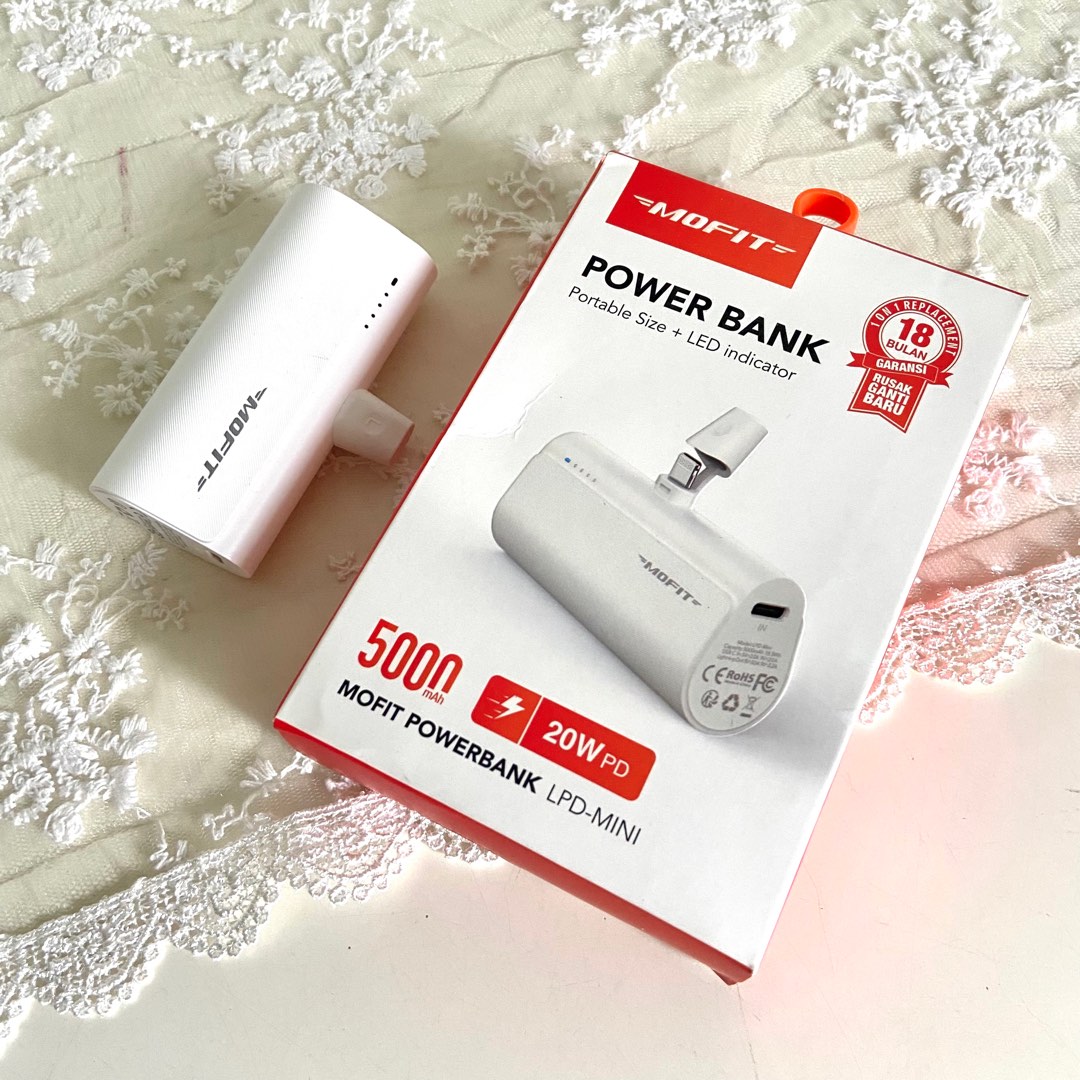 [ MOFIT ] Powerbank LPD mini portable 5000 mAh, Telepon Seluler ...