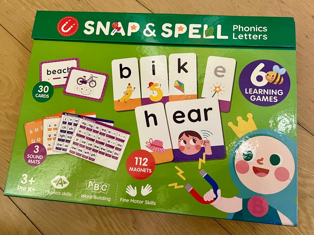 英文拼音/ Phonics/ Snap & Spell/ Phonics Letters/ 英文磁石貼/ 畫畫寫字板/ 點讀, 興趣及遊戲 ...