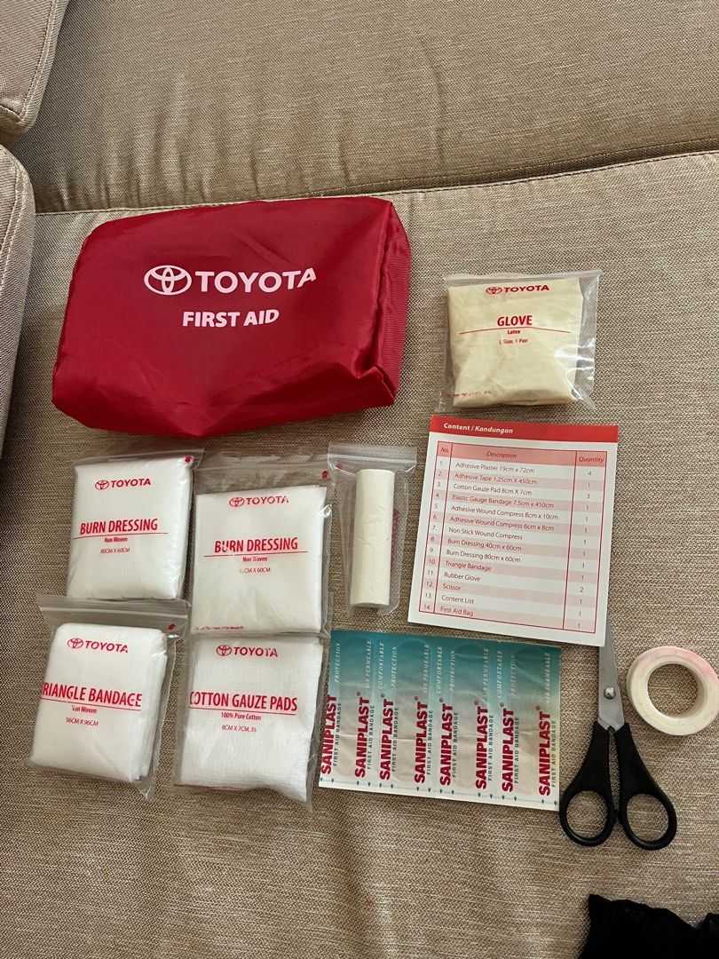 Authentic Toyota first aid kit, Auto Accessories on Carousell
