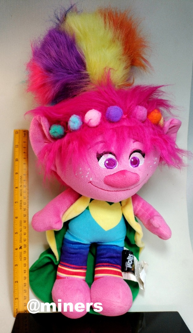 BIG TROLL PRINCESS POPPY Doll Rainbow Color Hair 2019 DreamWorks ...