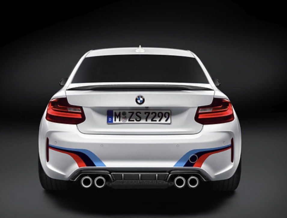 BMW F87 M2 M2C M2 Competition Original Mperformance M Performance Carbon Fiber Rear Diffuser ...