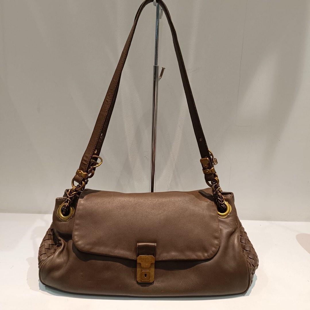 Bottega Veneta Shoulder Bag, Barang Mewah, Tas & Dompet di Carousell