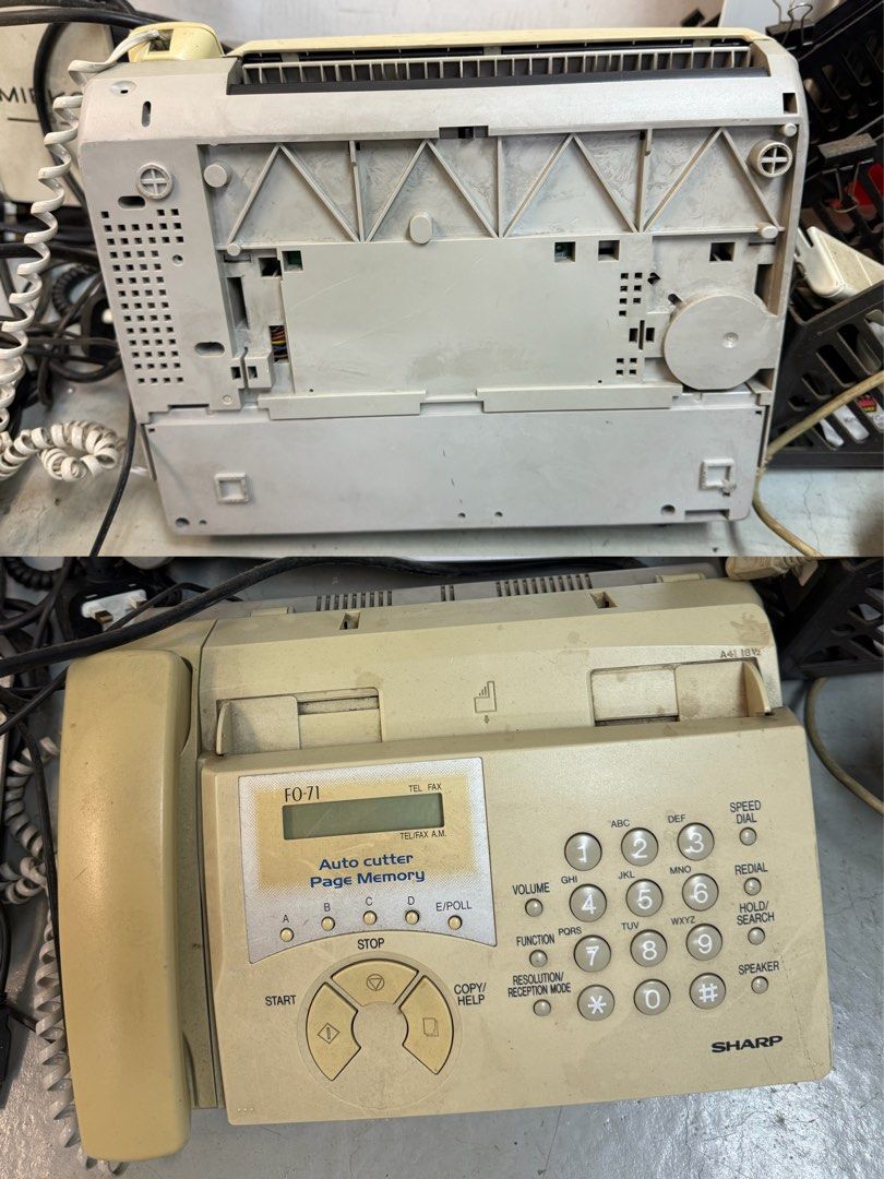 Brother fax machine 圖文傳真機 📠 FAX-355MC / FAX-236n/ 聲寶牌SHARP F0-71 auto ...