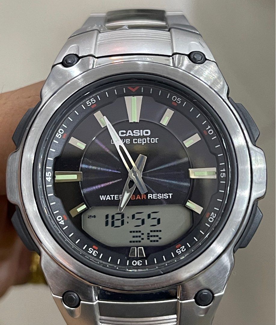 Casio Wave Ceptor, Luxury, Watches on Carousell