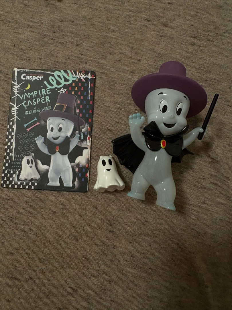 Casper the Friendly Ghost Vampire Figurine Set POPMART, Hobbies & Toys ...