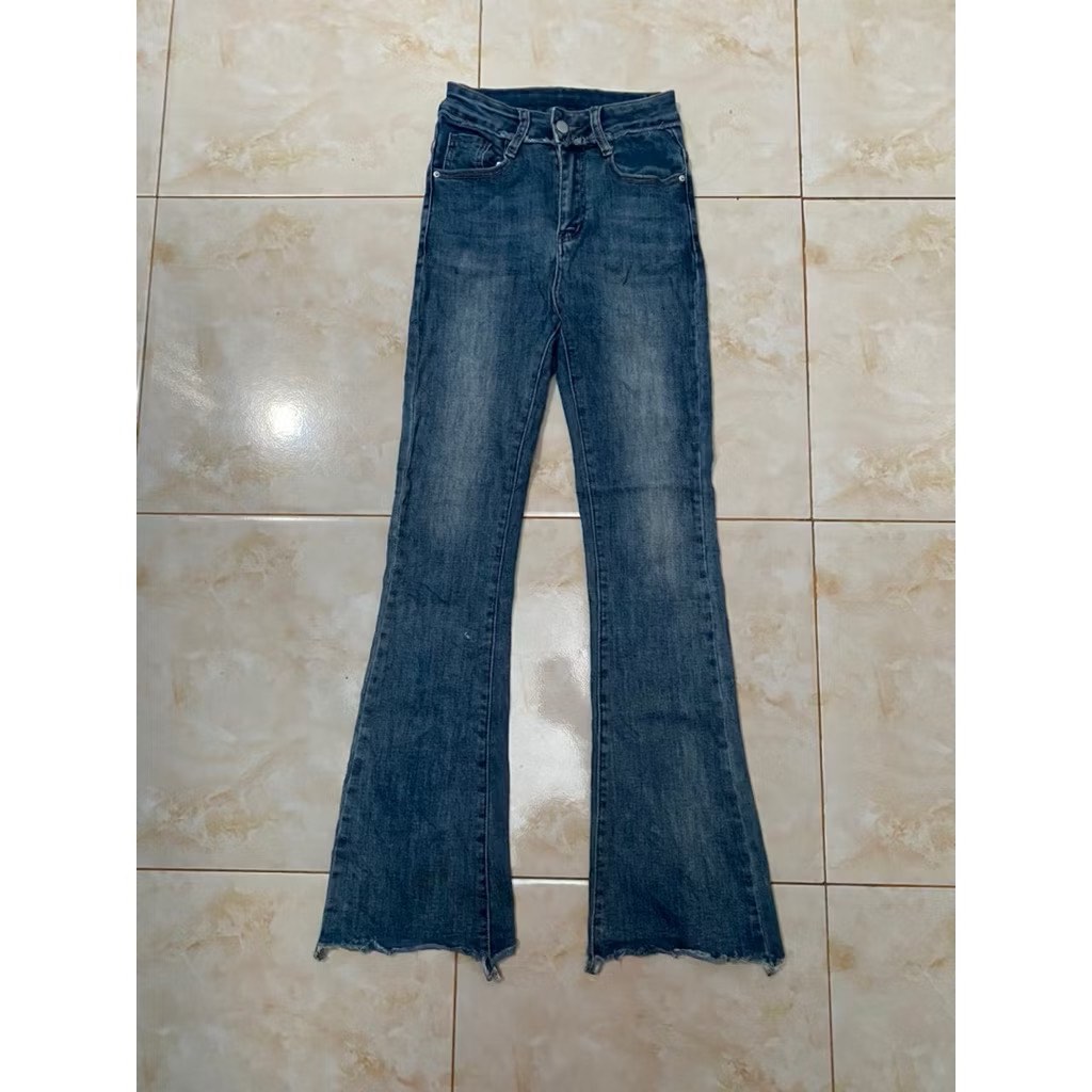 Celana jeans cutbray denim | Celana hitam cutbray| celana kulot| celana ...
