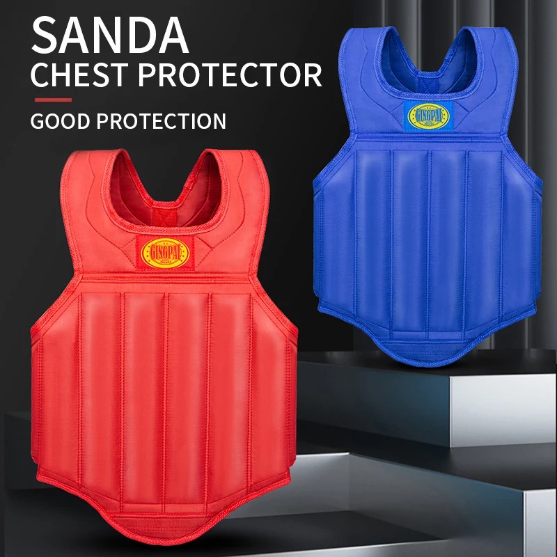Chest Guard Boxing MMA Kickboxing Body Vest Protector Martial Arts WTF ...