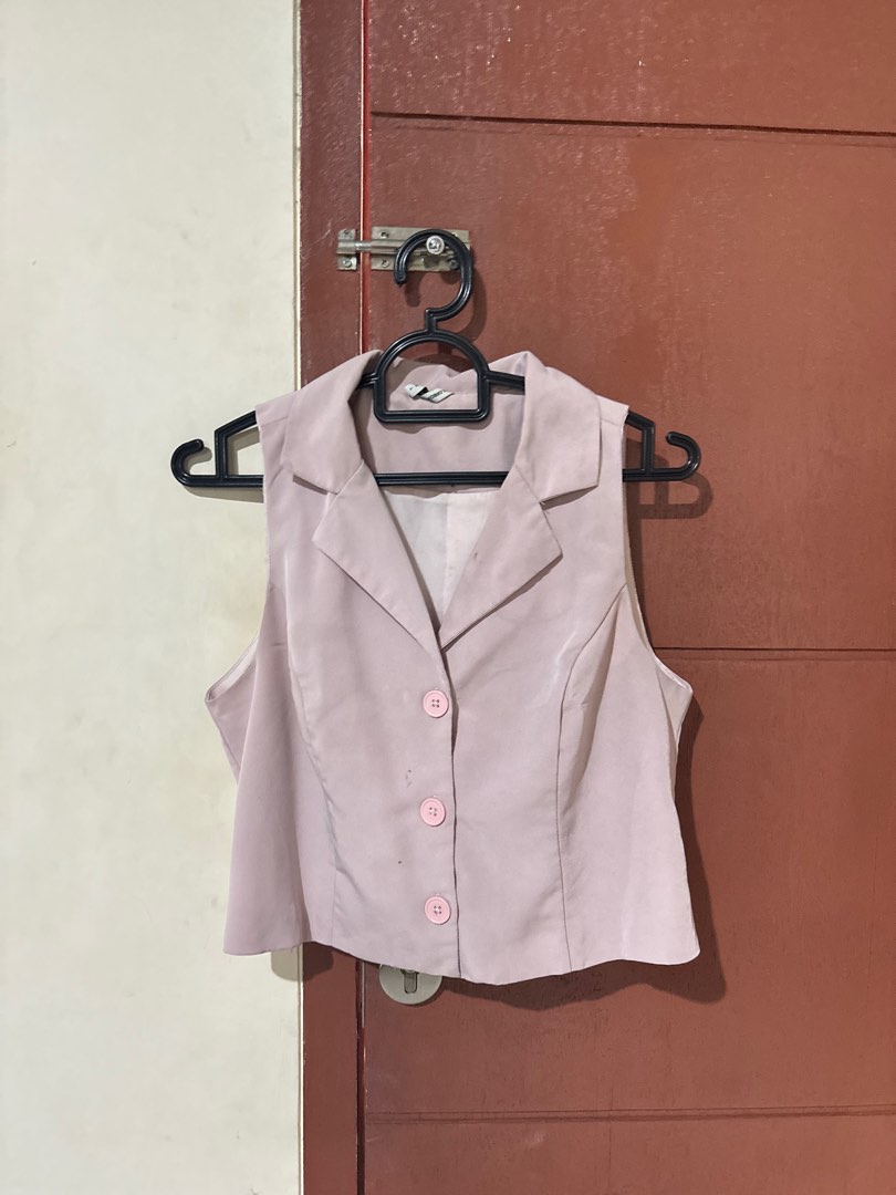 colorbox vest blazer, Fesyen Wanita, Pakaian Wanita, Atasan di Carousell