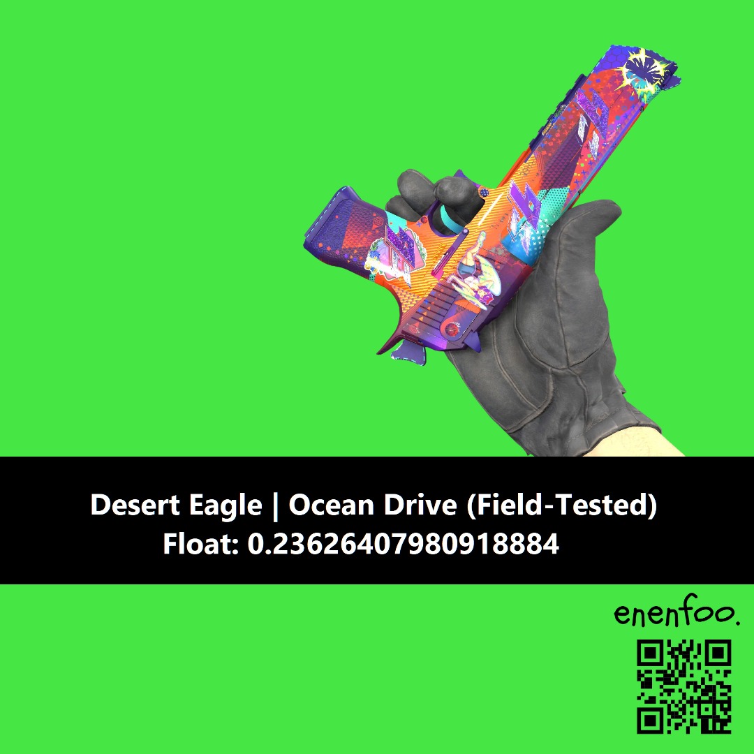 CS2 DESERT EAGLE OCEAN DRIVE FT FIELD TESTED CS2 SKINS KNIFE ITEMS CSGO ...