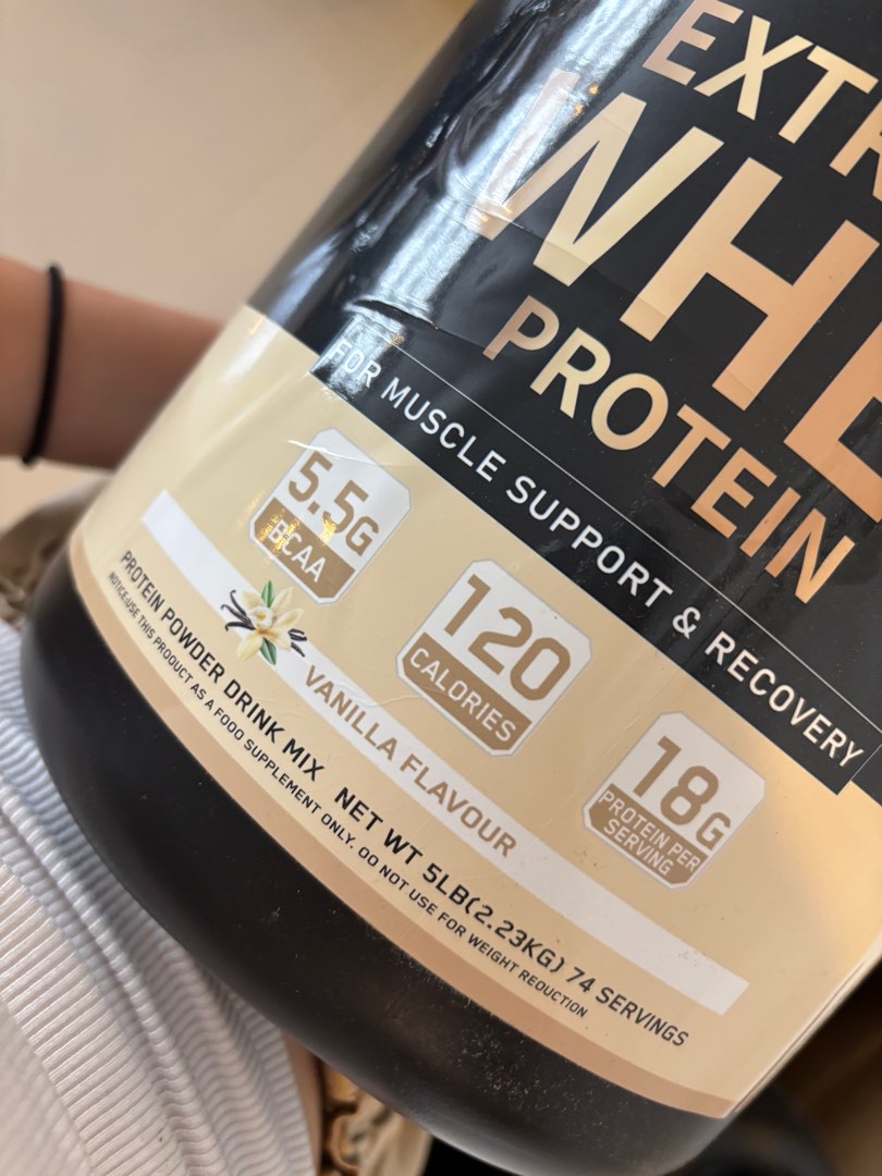 Extreme Whey Protein - Vanilla Flavour, Health & Nutrition, Health ...