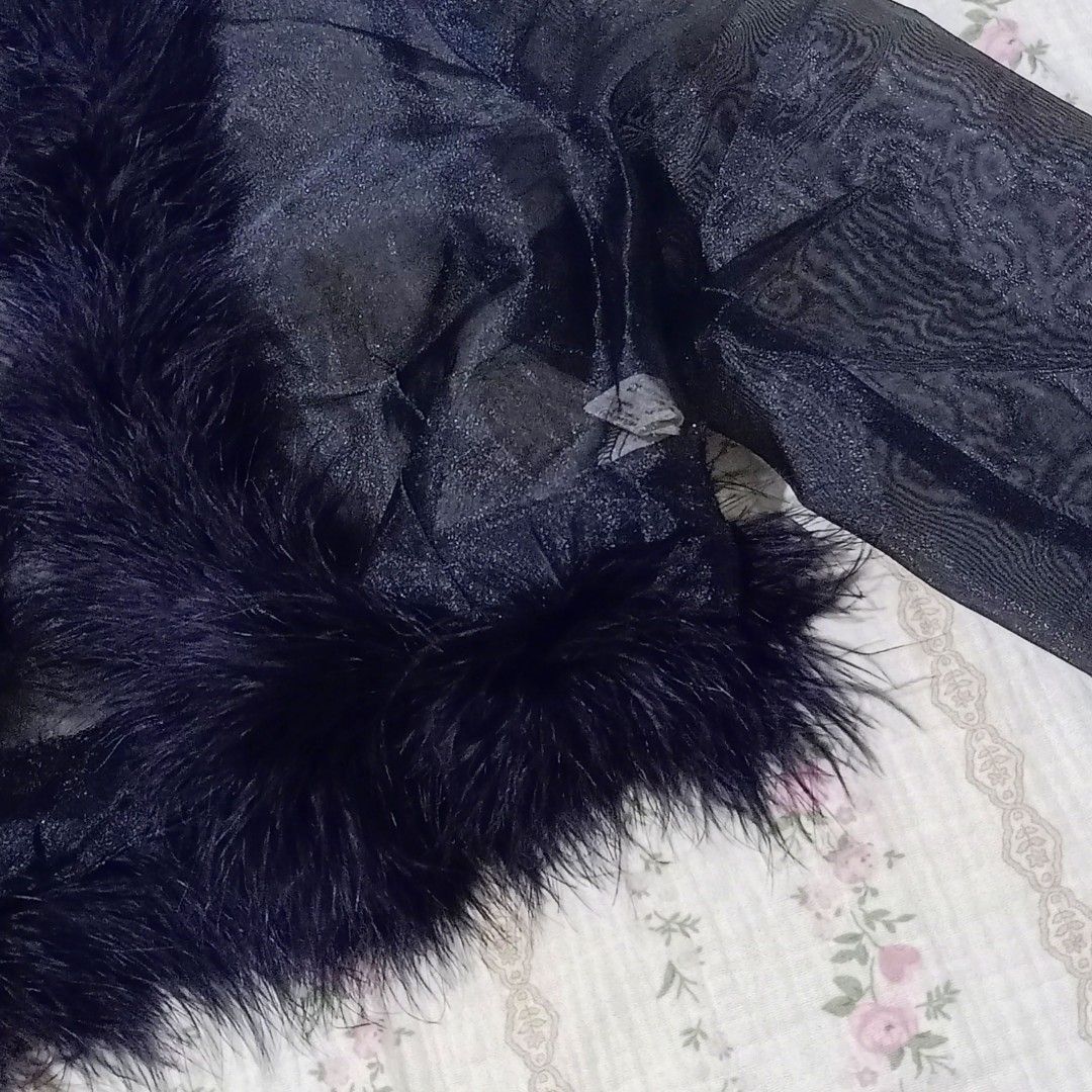 fuzzy organdy cropped bolero coquette, cottagore core, fairycore ...