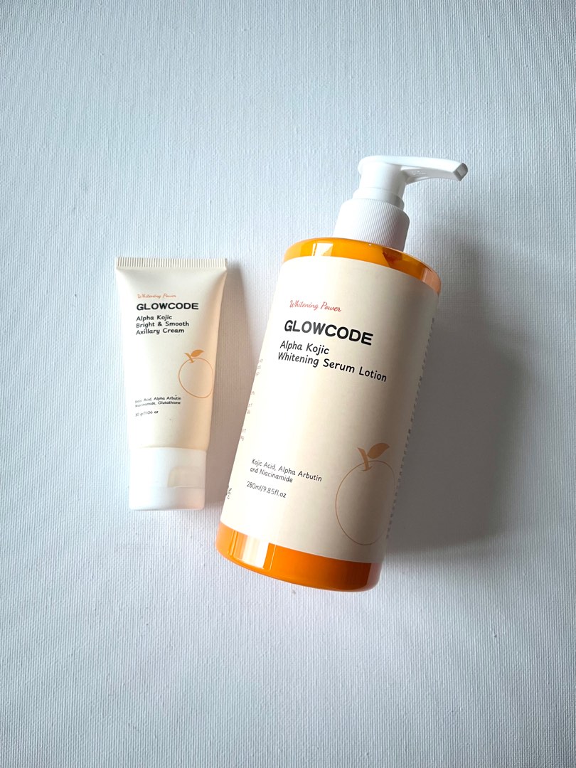 Glowcode Alpha Kojic Whitening Serum Lotion & Bright and Smooth ...