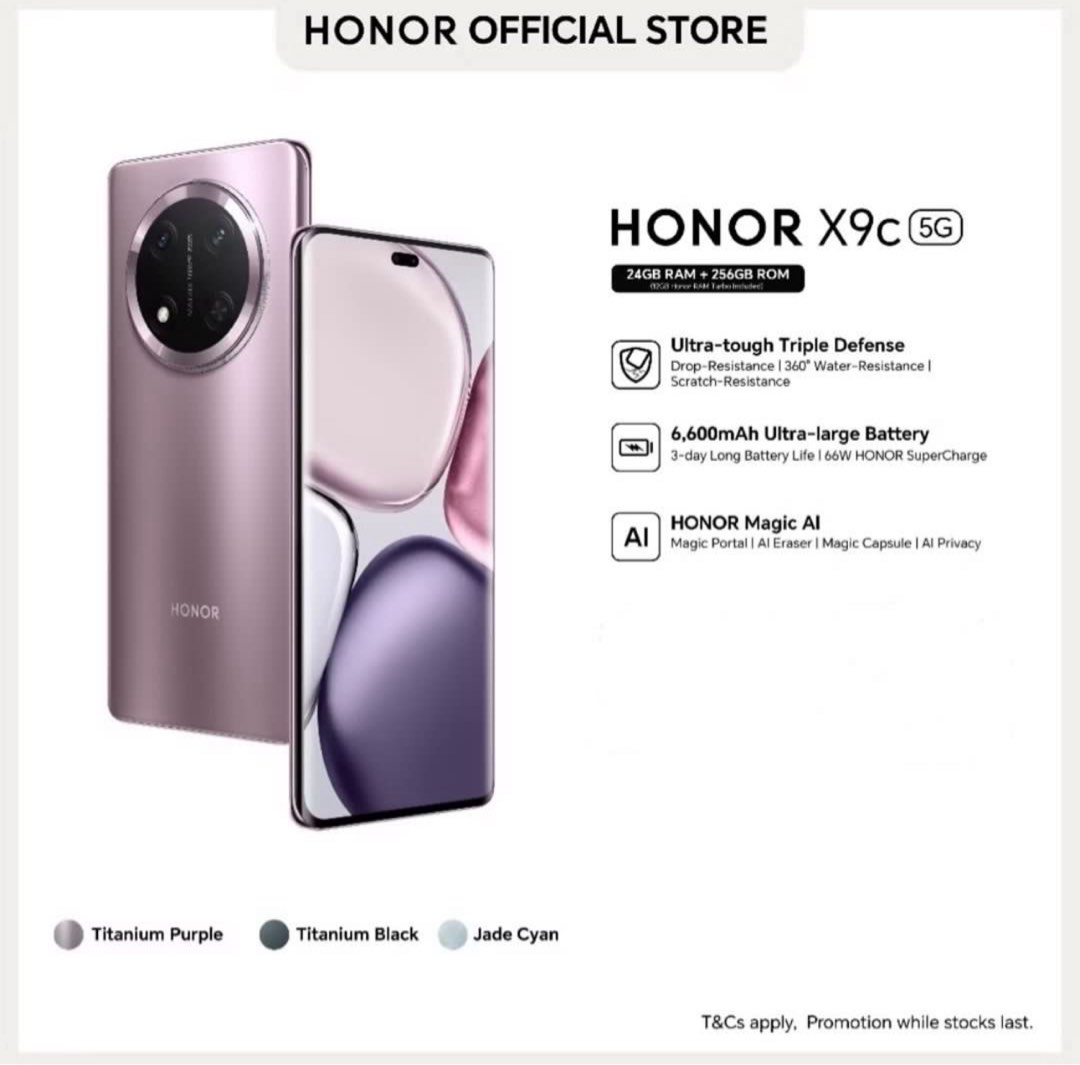 Honor X9c 256GB Titanium Purple, Mobile Phones & Gadgets, Mobile Phones ...