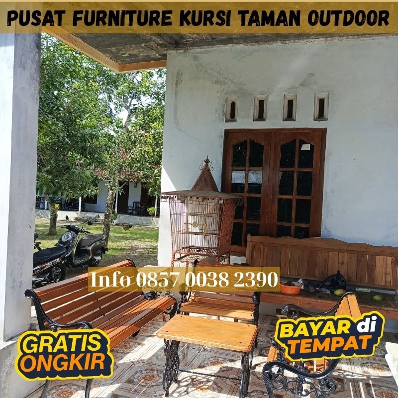 Hub 0857-0038-2390 Pusat Bangku Taman Cor Beton Furniture Besi ...