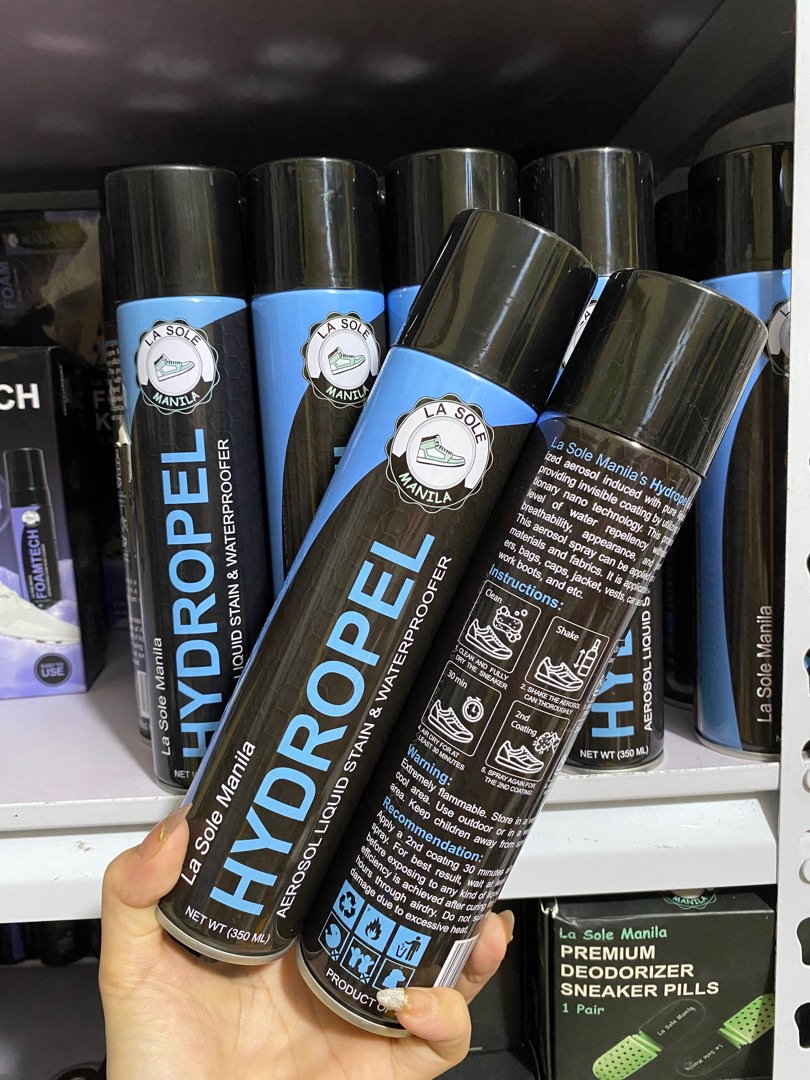 HYDROPEL SHOE WATERPROOFER & AEROSOL LIQUID STAIN, Men's Fashion ...