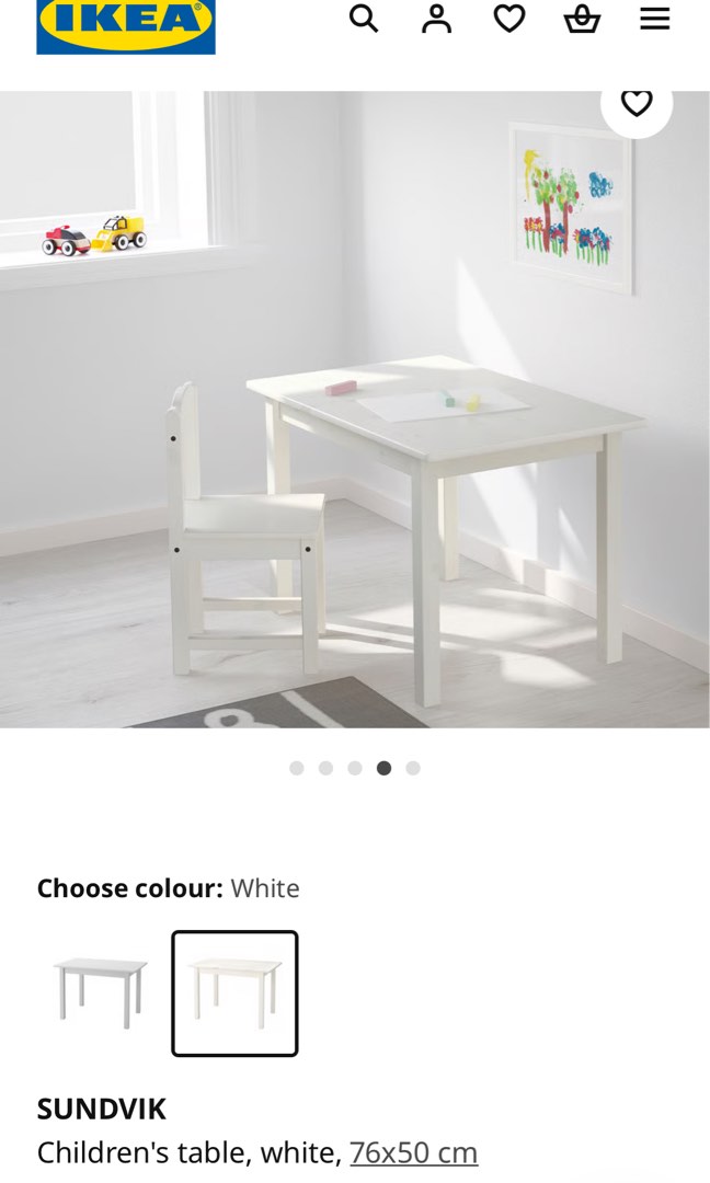 Ikea Sundvik kids table+chair, Babies & Kids, Baby Nursery & Kids ...