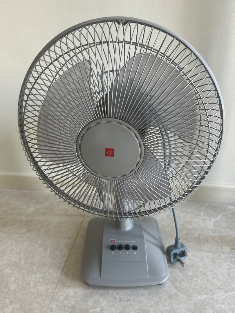KDK Table Fan - Grey, Furniture & Home Living, Lighting & Fans, Fans on ...