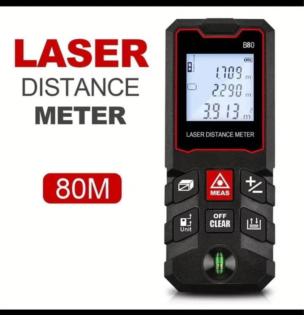 Laser Distance Meter 80M - B80, Furniture & Home Living, Home ...