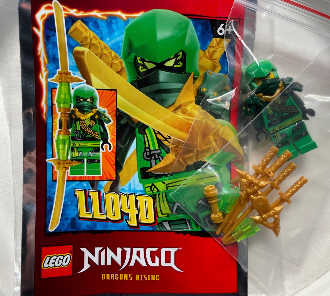 Lego ninjago lloyd climber dragon rising njo876 polybag minifigure, 興趣及 ...