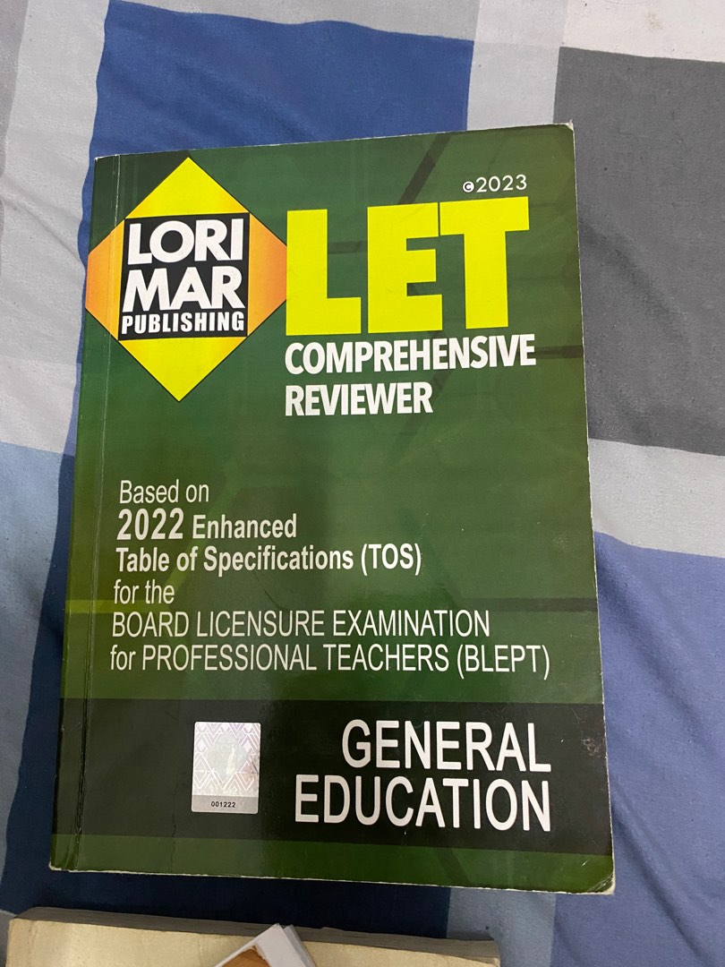 3 books LET REVIEWER PROF-ed & GEN-ed (LORIMAR) // THE TEACHING PROFESSION BOOKS, review, let ...