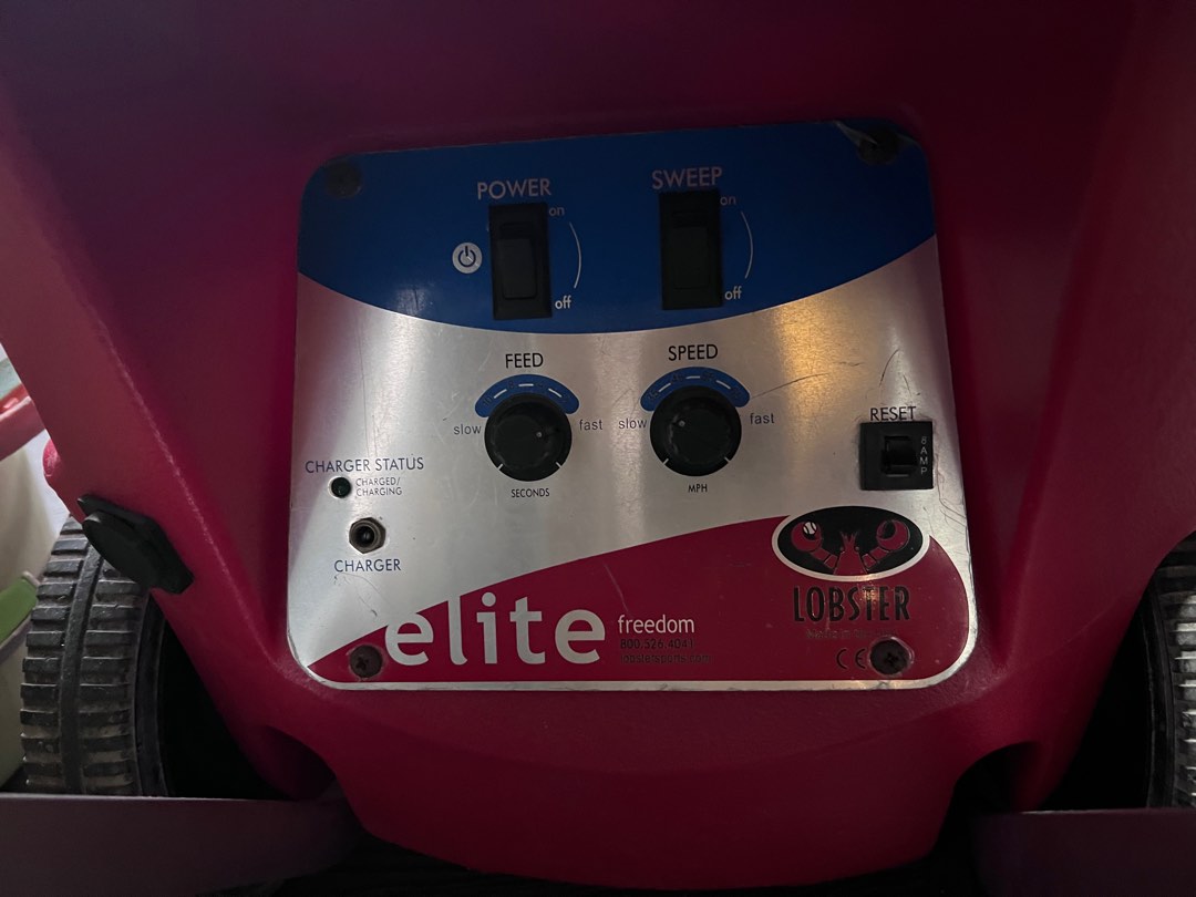Lobster Elite Freedom Tennis Ball Machine, Sports Equipment, Sports ...