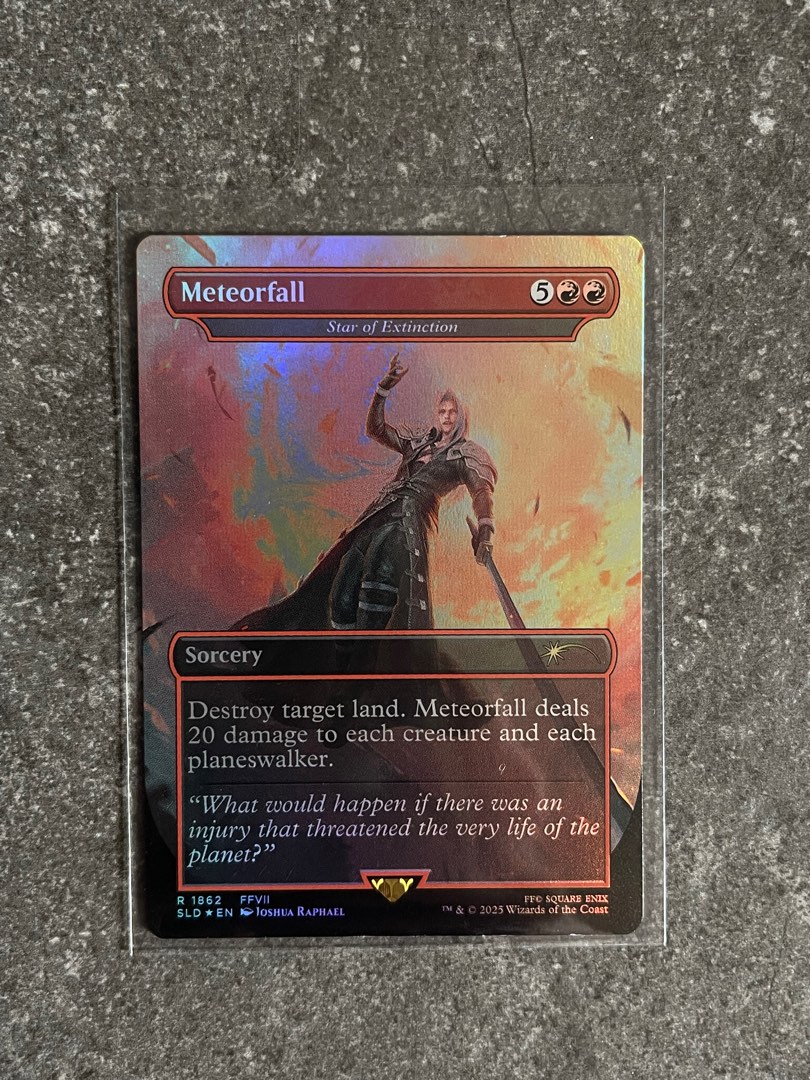 Magic The Gathering x Secret Lair Final Fantasy Meteorfall (Star of ...