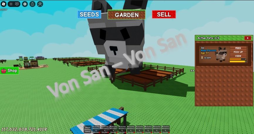 MEGA HUGE Raccoon & Queen Bee- Grow a Garden, 電子遊戲, 遊戲機配件, 遊戲週邊商品 ...