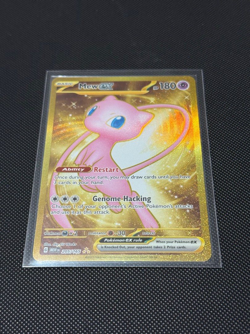 Mew ex gold 205/165 - Pokemon Scarlet & Violet 151, Hobbies & Toys ...