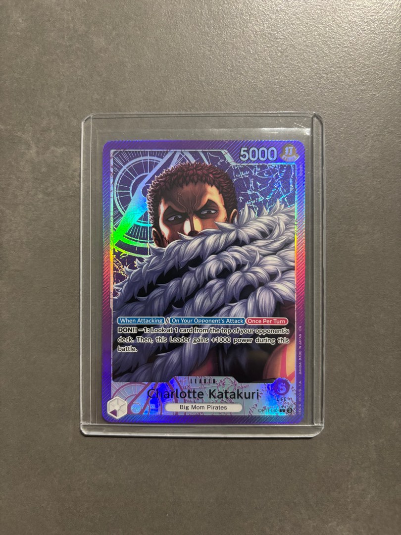 One Piece Card Game - Charlotte Katakuri Leader Card, Hobbies & Toys ...