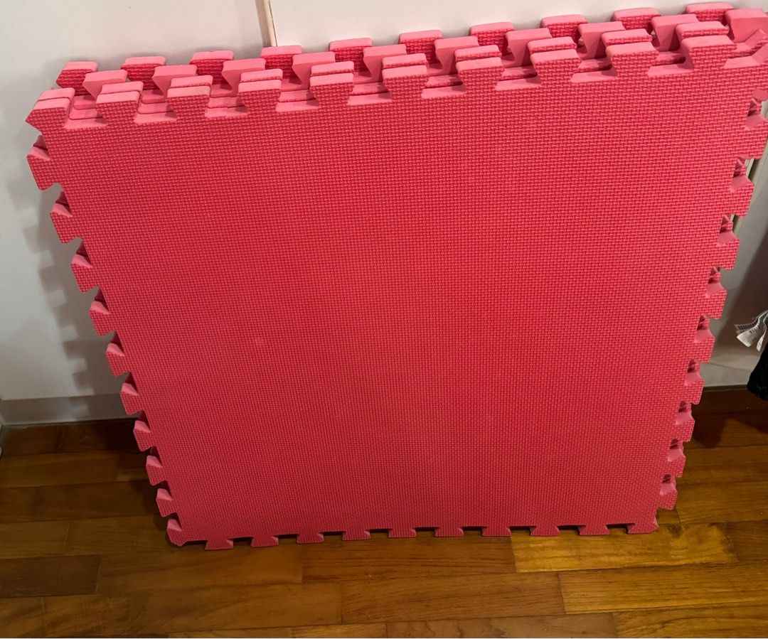 Pink Interlocking Foam Play Mat, Babies & Kids, Infant Playtime on ...