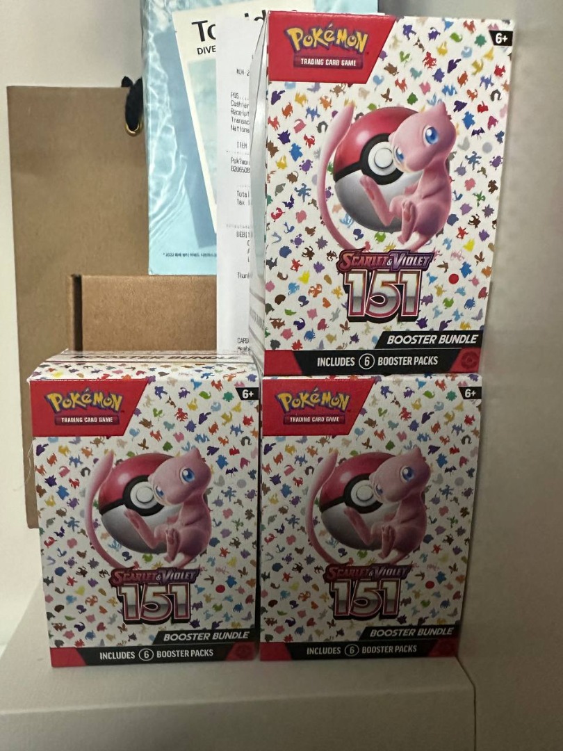 Pokemon 151 Booster Bundle Scarlet Violet (Unshrinked), Hobbies & Toys ...