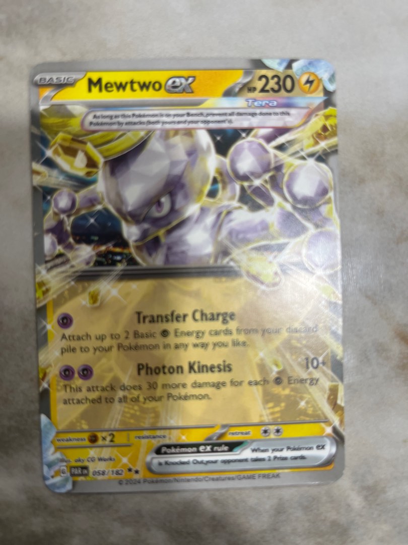 Pokemon TCG Mewtwo EX Card, Hobbies & Toys, Toys & Games on Carousell