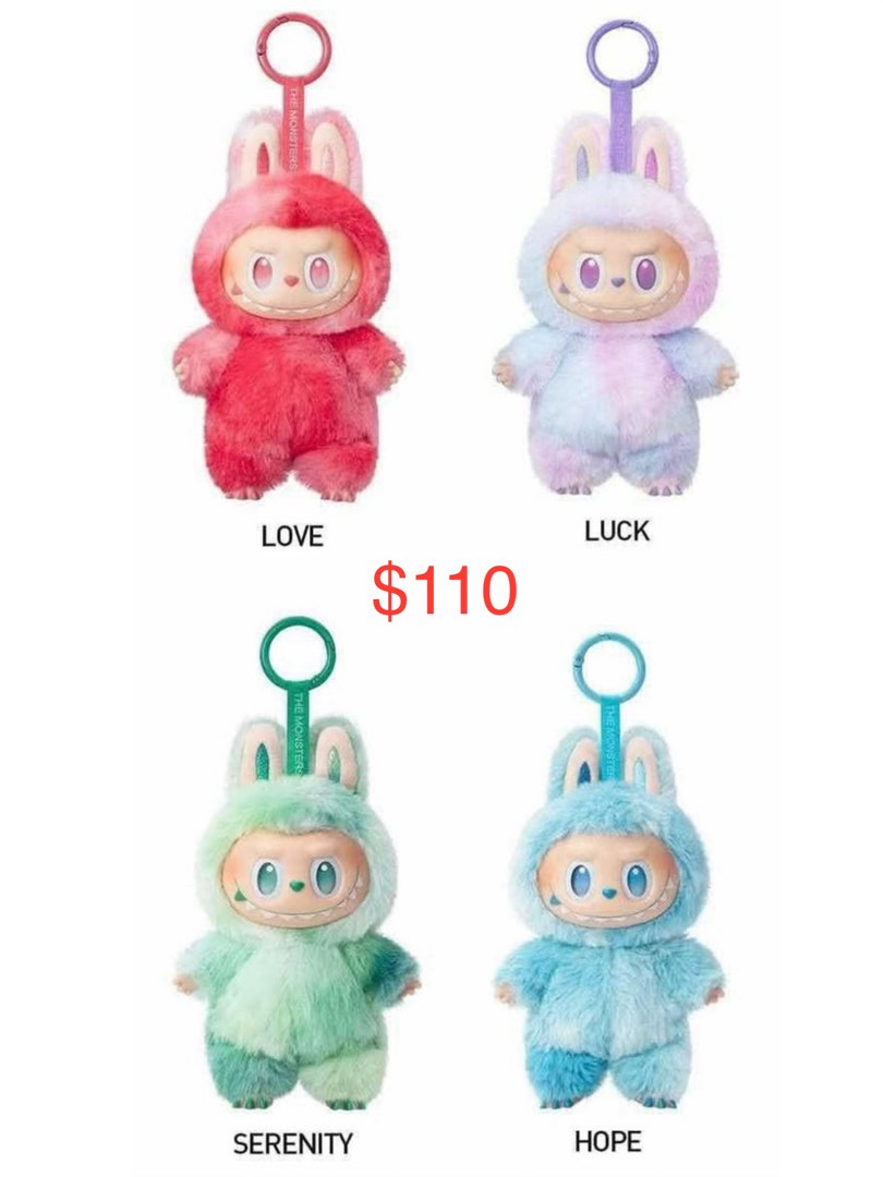 Popmart Labubu V3 Luck Love Serenity Hope, Hobbies & Toys, Toys & Games ...